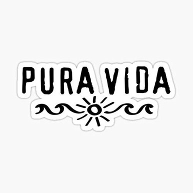 Pura Vida Sun Waves Surf Sticker - Sticker Graphic - Auto, Wall, Laptop ...