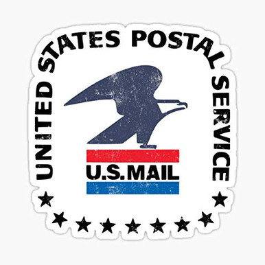 Vintage US Postal Service Sticker - Sticker Graphic - Auto, Wall ...