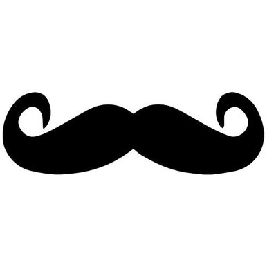 Mustache Sticker Graphic - Die Cut Sticker, High Resolution Top Grade ...