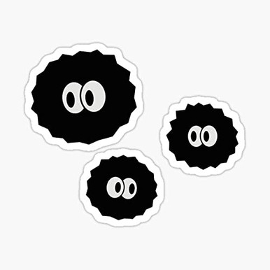 Soot Sprites Design Sticker - Sticker Graphic - Die Cut Sticker High ...