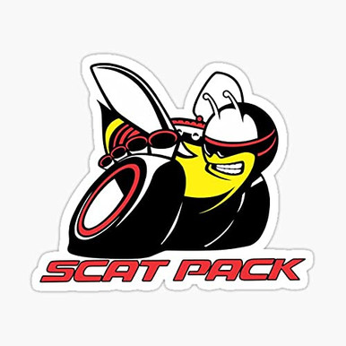 Scat Pack Red Letters Sticker - Sticker Graphic - Die Cut Sticker High ...
