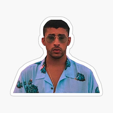 Bad Bunny Sticker - Sticker Graphic - Die Cut Sticker High Resolution ...