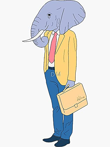 Business Elephant - Sticker Graphic - Die Cut Sticker High Resolution ...
