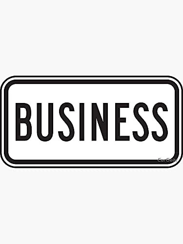 Business Sign - Sticker Graphic - Die Cut Sticker High Resolution Top ...