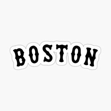 Boston Sticker - Sticker Graphic - Auto, Wall, Laptop, Cell, Truck ...
