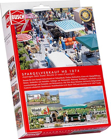 Busch 1074 Asparagus Roadside Stand HO Structure Scale Model Structure ...