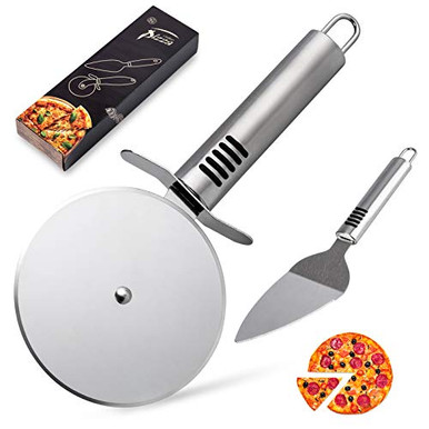 N/C Pizza Cutter,Premium Stainless Steel Pizza Cutter Knife Shovel ...