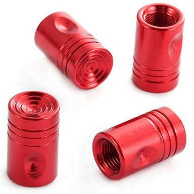 Thruifo Chrome Tire Air Valve Covers Polished Aluminum Car Tyre Wheel ...