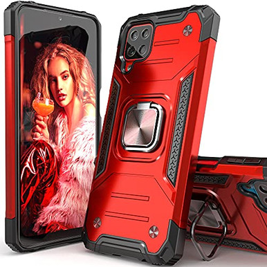 IDYStar Galaxy A12 Case, Hybrid Drop Test Cover with Card Mount ...