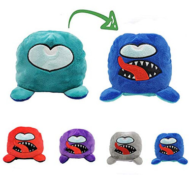 Reversible Plush Toy,Double-Sided Flip Reversible Stuffed Plushie Show ...