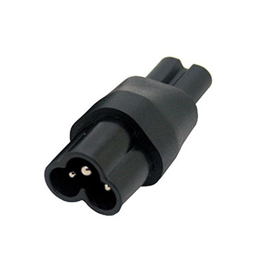 IEC 320 C6 to C7 AC Adapter, Vellcon IEC 3Pole Mickey Mouse male to ...