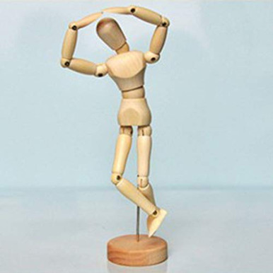 CUTICATE Wood 4.5inch Artist Drawing Manikin Articulated Mannequin with ...
