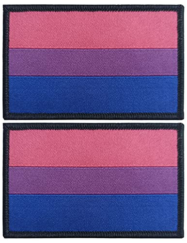 JBCD 2 Pack Bisexual Flag Patches Bi LGBT Flags Pride Gay Flag Tactical ...