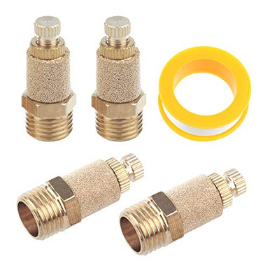 Jwodo Pneumatic Muffler Silencer Filter with 1/4" BSPT Thread, 4Pcs ...