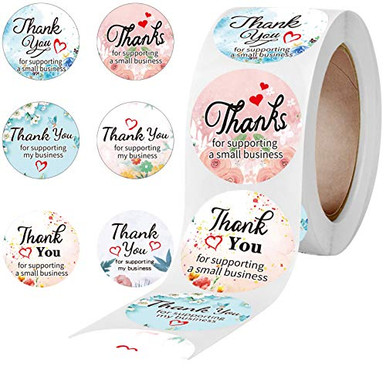 Thank You Stickers, Thank You for Supporting My Small Business Stickers ...