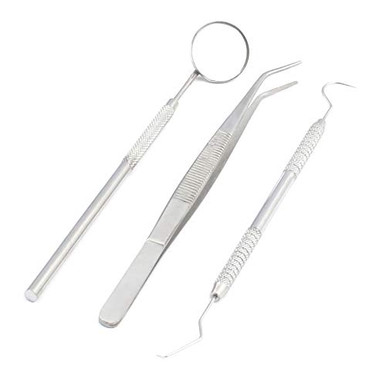DDP Basic Dental Instruments Set Mirror Cotton Pliers Explorer ...