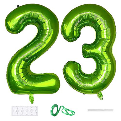 Xihuimay Number 23 Balloons 40 inch Digital Balloon Alphabet 23 ...