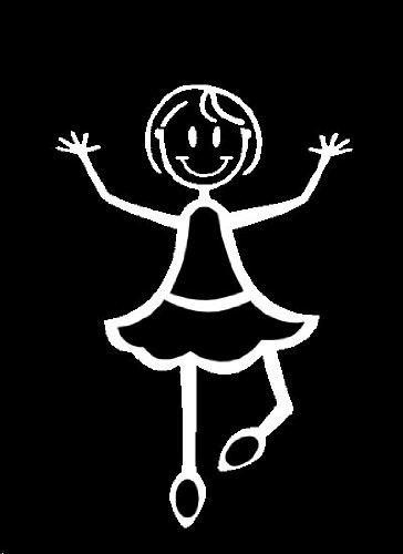My Stick Figure Family Car Window Bumper Stickers Decals White Vinyl ...