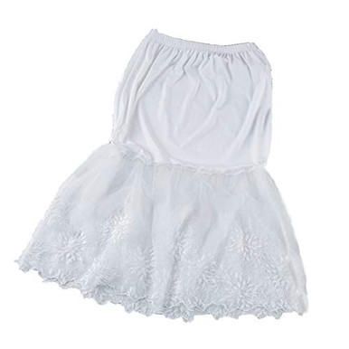 Women Lace Slip Dress A-Line Half Slip Extenders Skirt Extender Knee ...