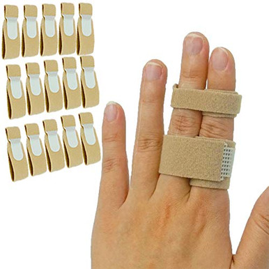 ORANDESIGNE 15 Pack Finger Splints Wraps Trigger Finger Splint Broken ...