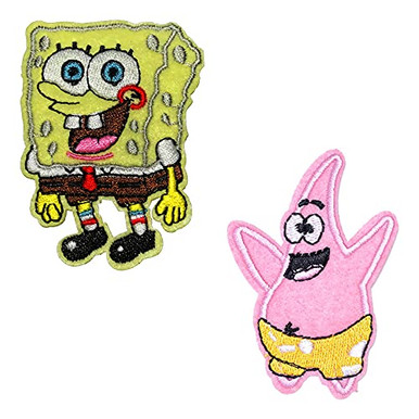 Sgucci Spongebob Squarepants Patrick Star Embroidery Patch Sewing ...
