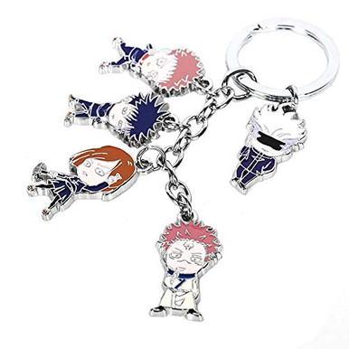 Jujutsu Kaisen Itadori Yuji Gojo Satoru Metal Keychain Key Ring Pendant ...