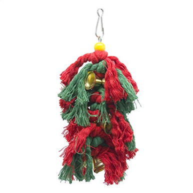 TEHAUX Parrot Bird Bell Cotton Rope Pendant Funny Hanging String ...