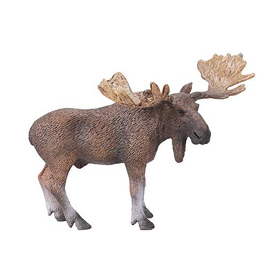 STOBOK Bull Moose Figure Statue Wildlife Elk Deer Woodlands Animal ...