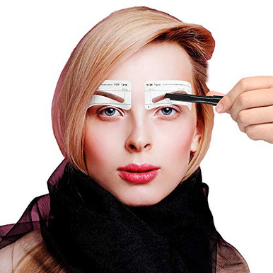 Eyebrow Stencils SET with Eyebrows Shape Stickers Reusable for Women ...