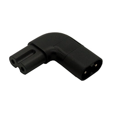 `-2 Pack- Tekit IEC320 C7 to C8 Right Angle AC Power Plug Adapter, IEC ...