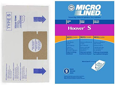 DVC Replacement Micro-Lined Paper Bags Type S Fit Hoover Spectra ...