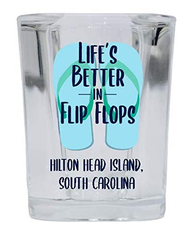 Hilton Head Island South Carolina Souvenir 2 Ounce Square Shot Glass ...
