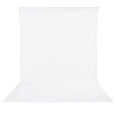 White10x20FT/3x6M Photo Studio Backdrop Polyester Fabric Background for ...
