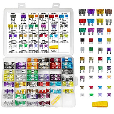 4 Types Car Fuses Assortment Kit - MuHize 200 PCS Automotive Fuses ...