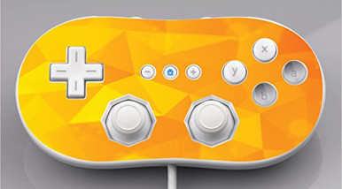 Orange Polygon Design Vinyl Decal Sticker Skin by egeek amz for Wii ...