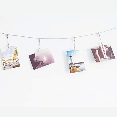 TFu Wall Hanging Photo Display, DIY Picture Photo Frame String with 12 ...