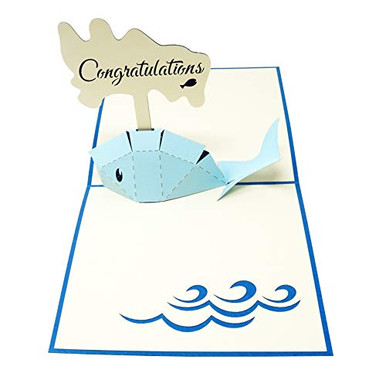 Whale Congrats - WOW 3D Pop Up Greeting Card For Congratulations ...