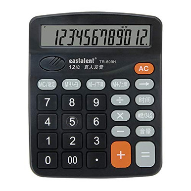 Voupuoda Portable Electronic Calculator 12 Digit Large Display LCD Big ...