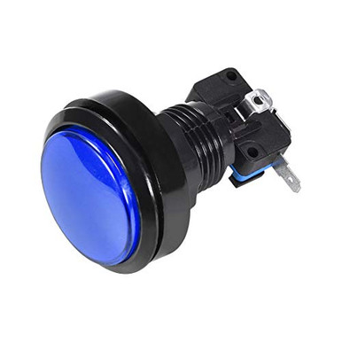 uxcell Game Push Button 46mm Round 12V LED Illuminated Push Button Switch with Micro Switch for ...