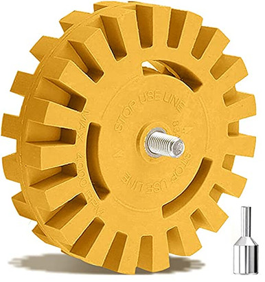 Decal Remover Eraser Wheel, YIPLED Rubber Eraser Wheel Decal Adhesive ...