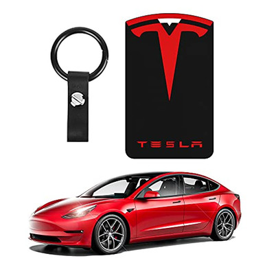 Tesla Key Card Holder Keychain for Tesla Model 3 Model Y Silicone Key ...