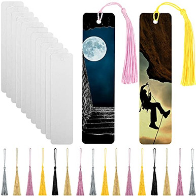 Sublimation Metal Bookmarks Blank Bookmarks DIY Silver Craft Blank ...