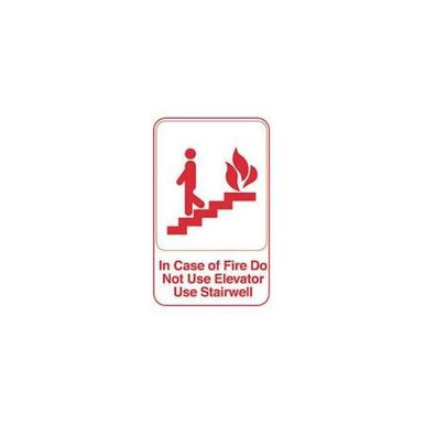 Royal Industries In Case of Fire Do Not Use Elevator Use Stairwell Sign ...