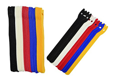 Caddie and Buddie 50 Pack, Slotted Hook and Loop Cable Tie/Wrap ...