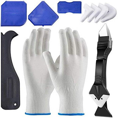 3 in 1 Caulking Tools Silicone Trowel Residue Scraper,Caulking Multi ...