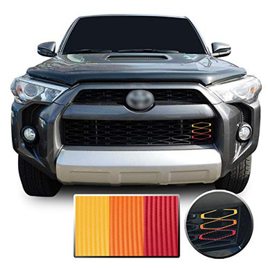 Front Grille 3 Color Inlay Vinyl Wrap Decal Overlay Compatible with ...