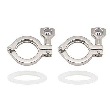 Beduan 2" Sanitary Tri Clamp, 304 Stainless Steel Single Pin Heavy Duty ...