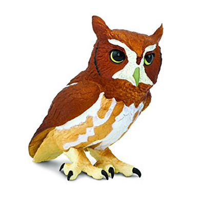 Safari Ltd Incredible Creatures Eastern Screech Owl - Warehousesoverstock