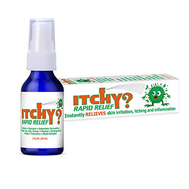 Itchy Rapid Relief Spray - Eczema, Psoriasis, Allergic Rashes ...