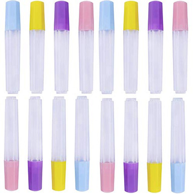 VEIREN 16 Pack Needle Storage Tube Clear Plastic Felting Sewing Needles ...
